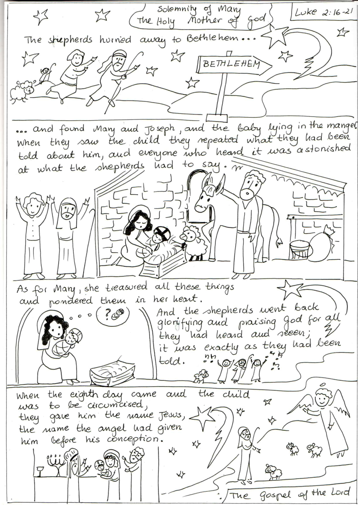 Children’s Liturgy – Solemnity of Mary- The Holy Mother of God - Divine ...